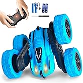 Amazon.com: Hamdol Remote Control Car Double Sided 360°Rotating 4WD RC ...