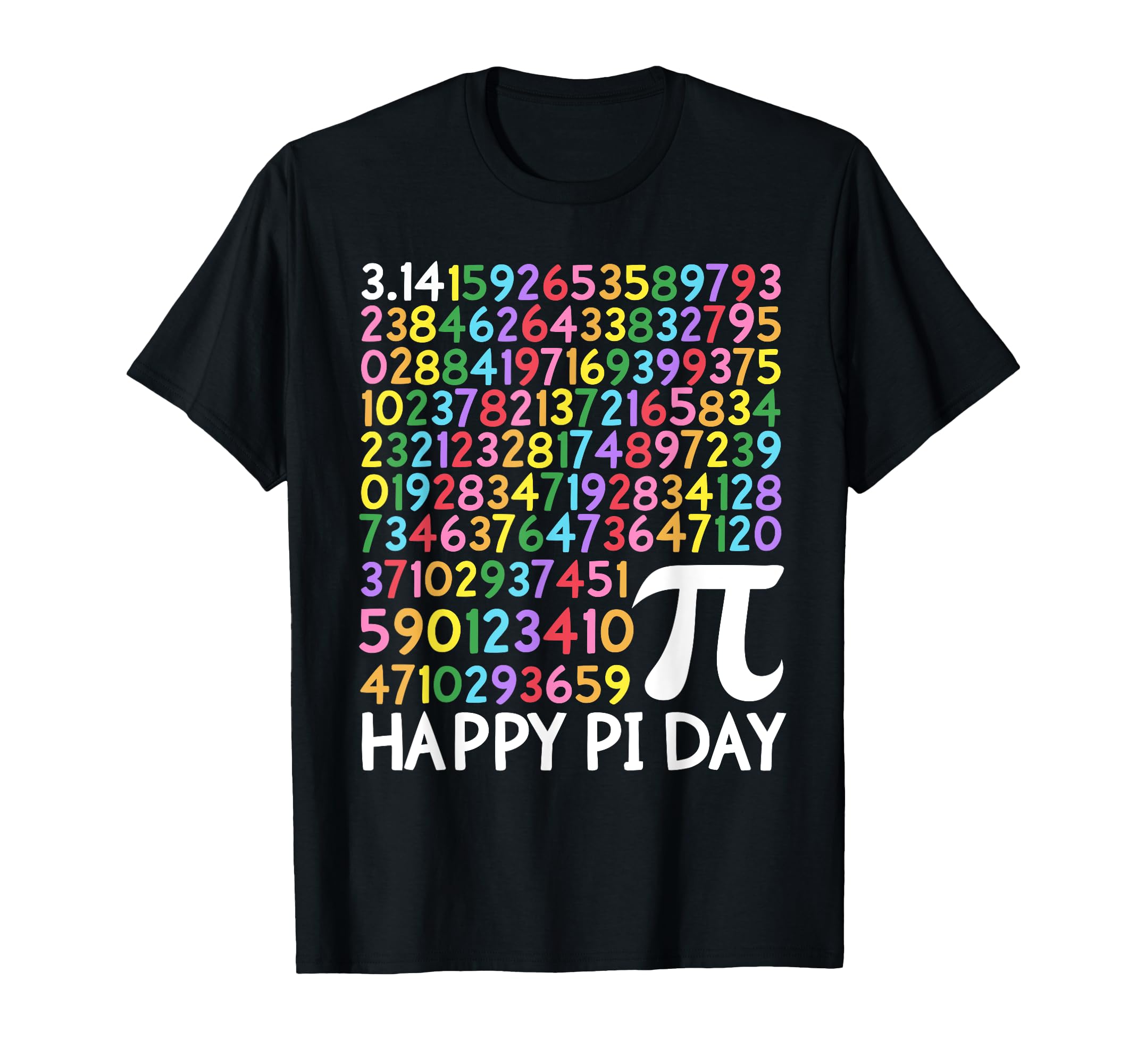 Happy Pi Day Funny Retro Teacher Math Mathematics Student T-Shirt, L ...