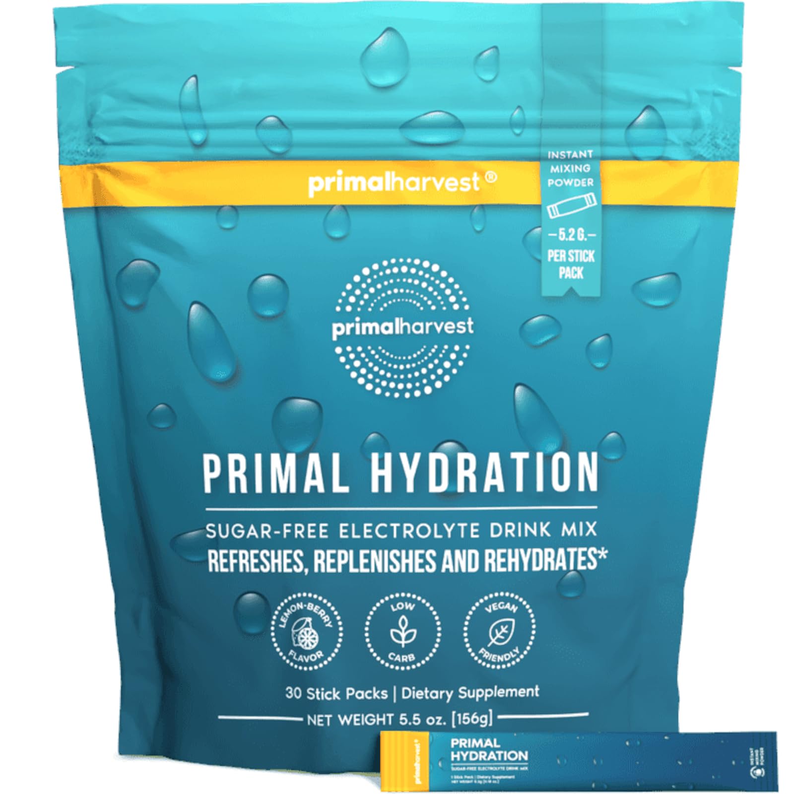 Mua Electrolytes Powder Packets Primal Hydration, Easy Open Packets ...