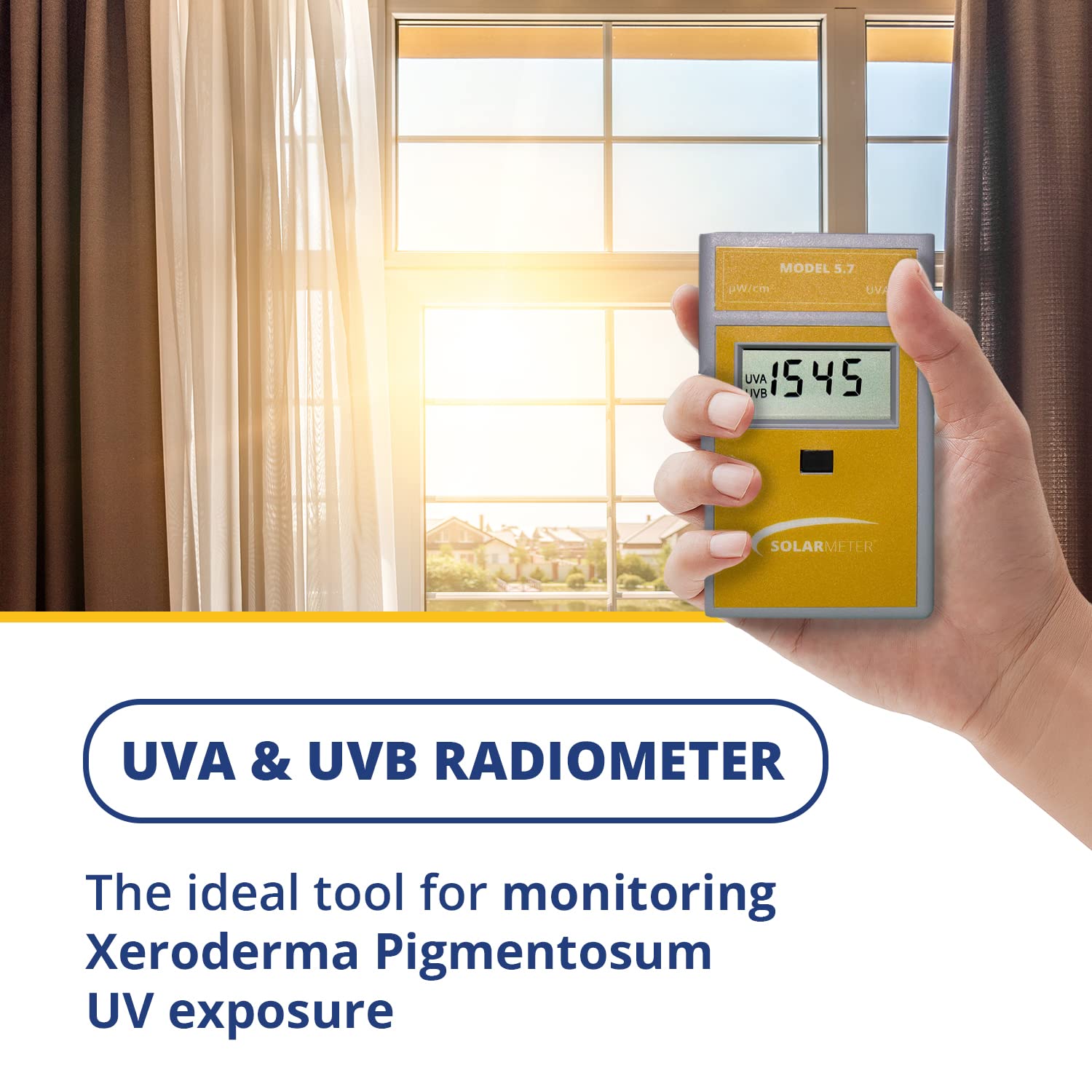 Solarmeter Model 5.7 Sensitive UVA & UVB Total UV Light Meter, Handheld ...
