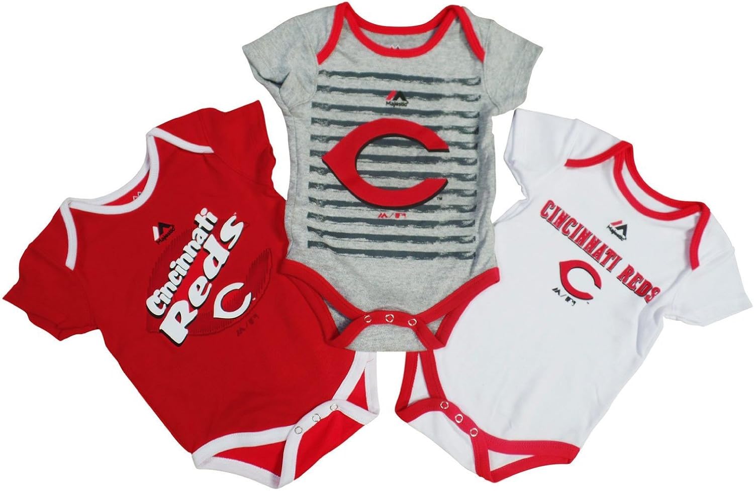 Amazon.com : Cincinnati Reds Baby/Infant Triple Play II 3 Piece Creeper ...