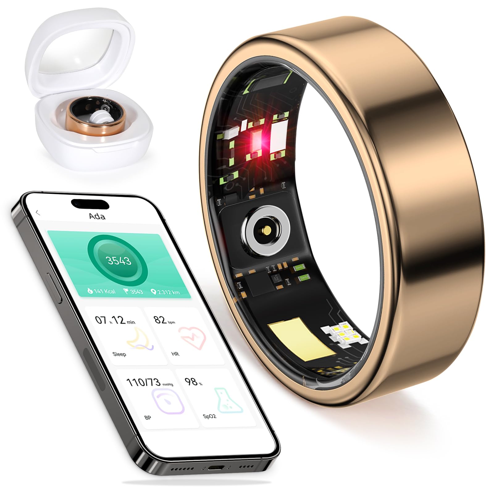 smart ring for women health rings smart ring blood pressure monitor ...