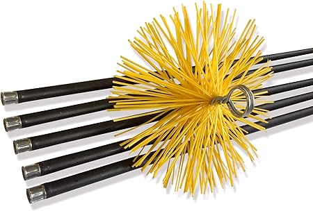 Kit de ramonage conduits gainés | Brosse hérisson synthétique ...