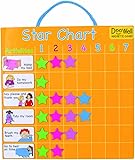 Magnetic Reward/Star Chart for Motivating Children, Durable Board 40 x ...