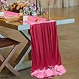 Amazon.com: Hot Pink Table Runner for Party Wedding Velvet Table Runner ...