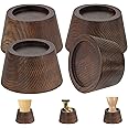 Amazon.com: FASONLA Bed Risers (Set of 4) - Oak Solid Wooden Furniture ...