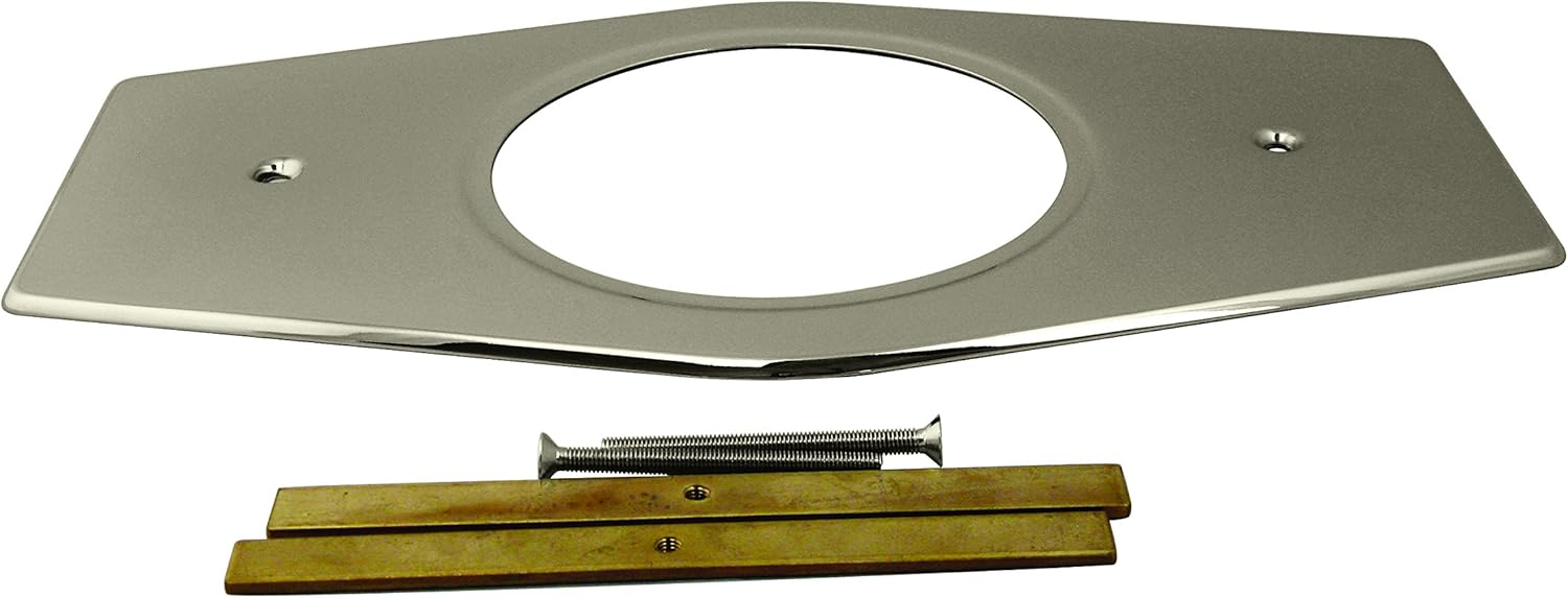 Westbrass One-Hole Remodel Plate for Moen and Delta, Polished Nickel ...