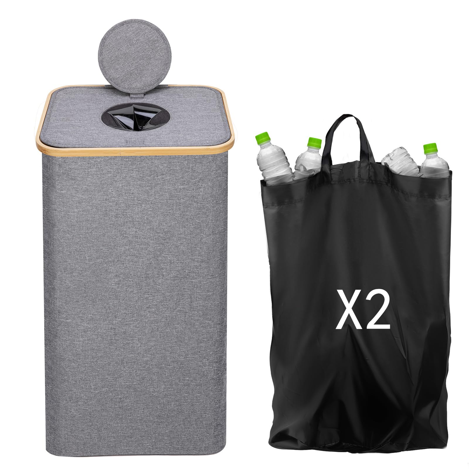 Recycling Bin,100L Recycling Bin for Kitchen Indoor Home,Bottle Recycle ...