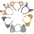 Amazon.com: Flying Childhood 6 Pcs Animal Ears Headbands Jungle Animal ...