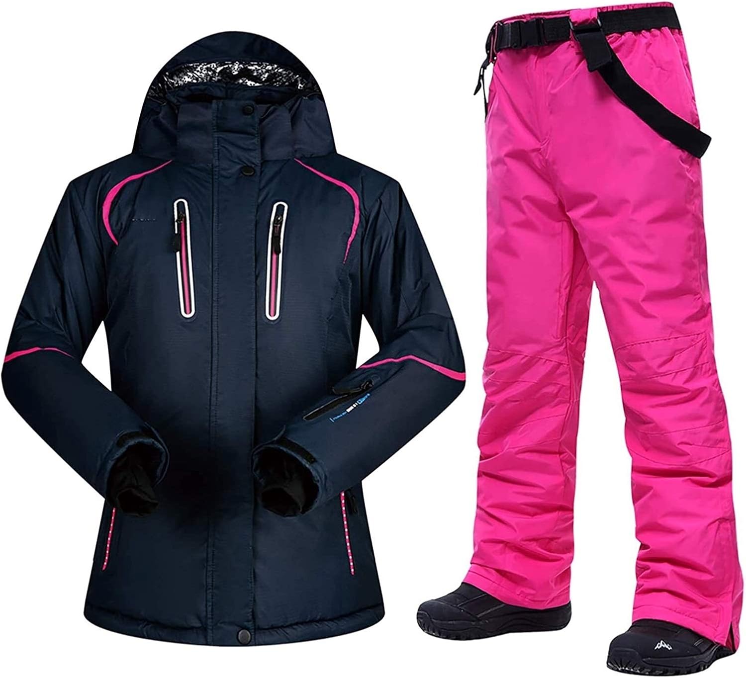 DangLeKJ Ski se Adapta a Las Mujeres Chaquetas y Pantalones, Traje de ...