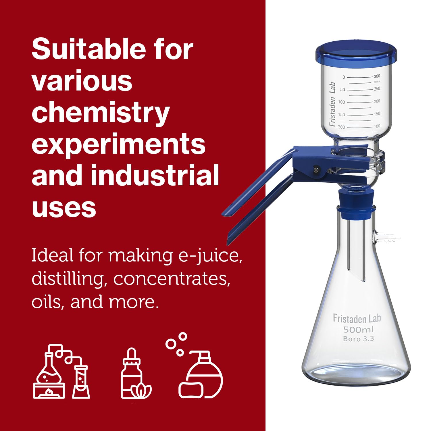 Mua Fristaden Lab Vacuum Filtration Apparatus Kit | 500 mL Filtering ...