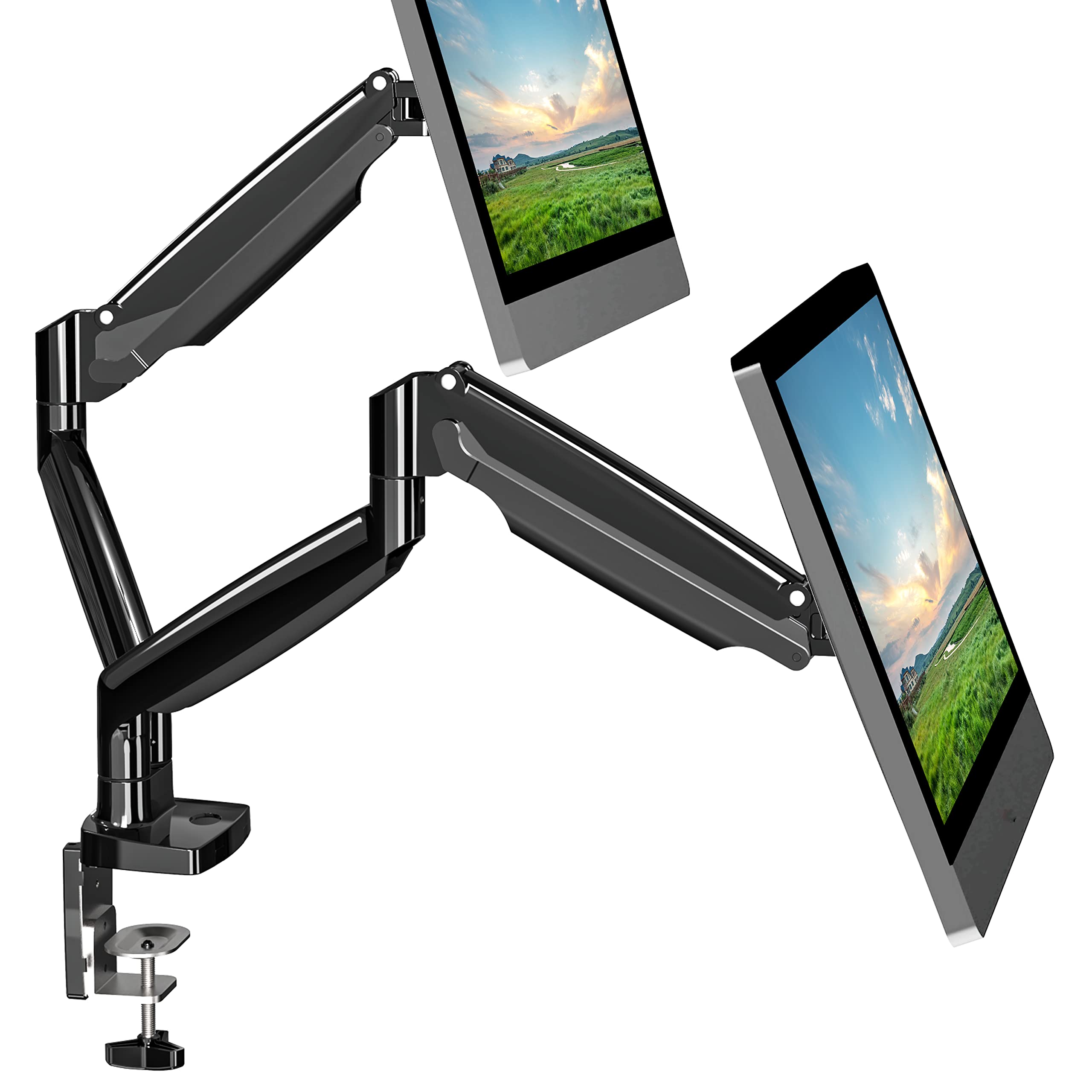 UPGRAVITY Dual Monitor Mount, Dual Monitor Desk Mount for Two Ultrawide ...