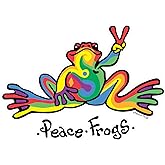 Amazon.com: Enjoy It Peace Frogs Trippin' Peace Frogs Car Sticker ...