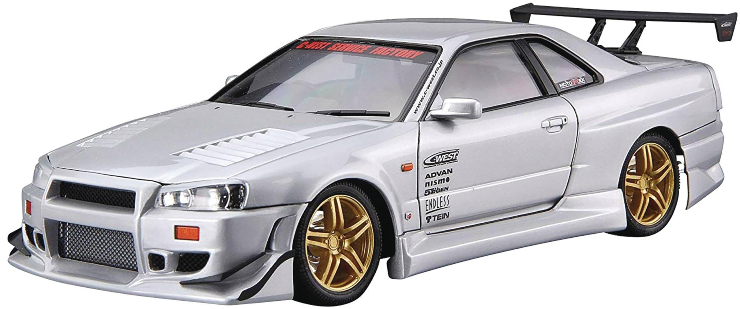 Mua Aoshima Nissan C West BNR34 Skyline GT-R ’02 1:24 Scale Model Kit ...