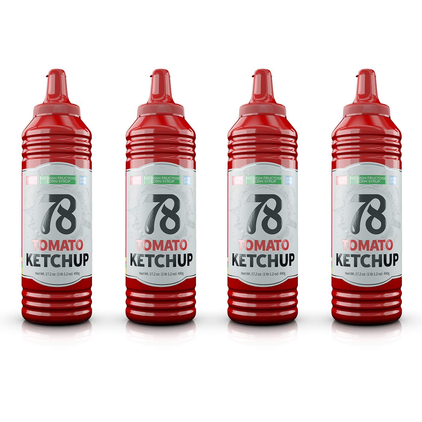 Amazon.com : 78 KETCHUP ORIGINAL (17.2 Oz Bottle) - Only Natural ...
