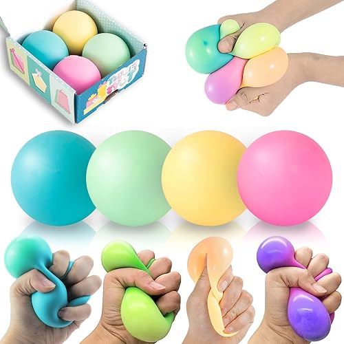 Slow Rising Stress Cube 8 Pack, Stretchy Fidget Toys for Anxiety Stress ...