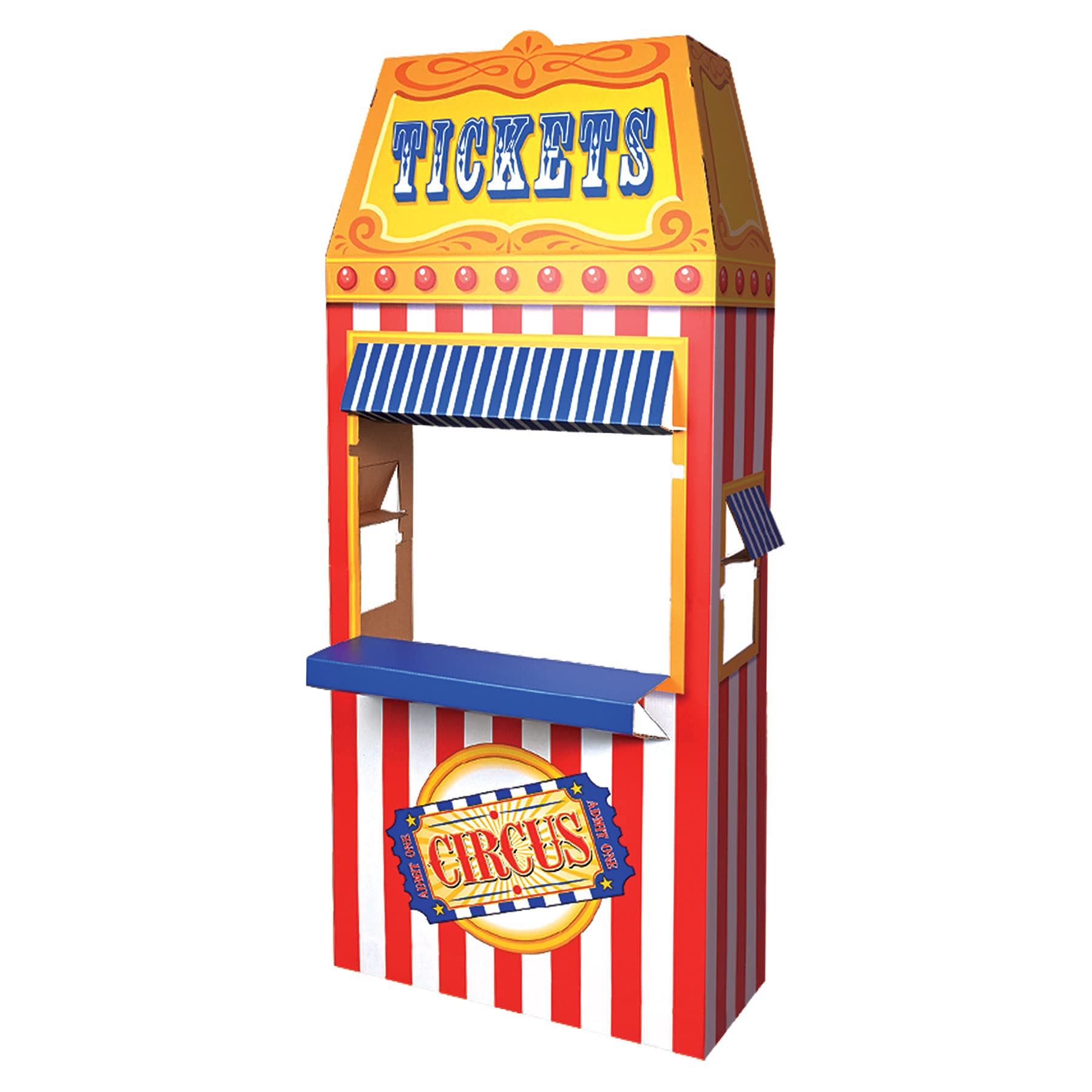 Beistle 3-D Circus Photo Booth Prop, Cardboard Ticket Booth, Carnival ...