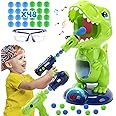 EagleStone Movable Dinosaur Shooting Toys for Kids,Target Shooting Games with 2 Air Pump Gun ...