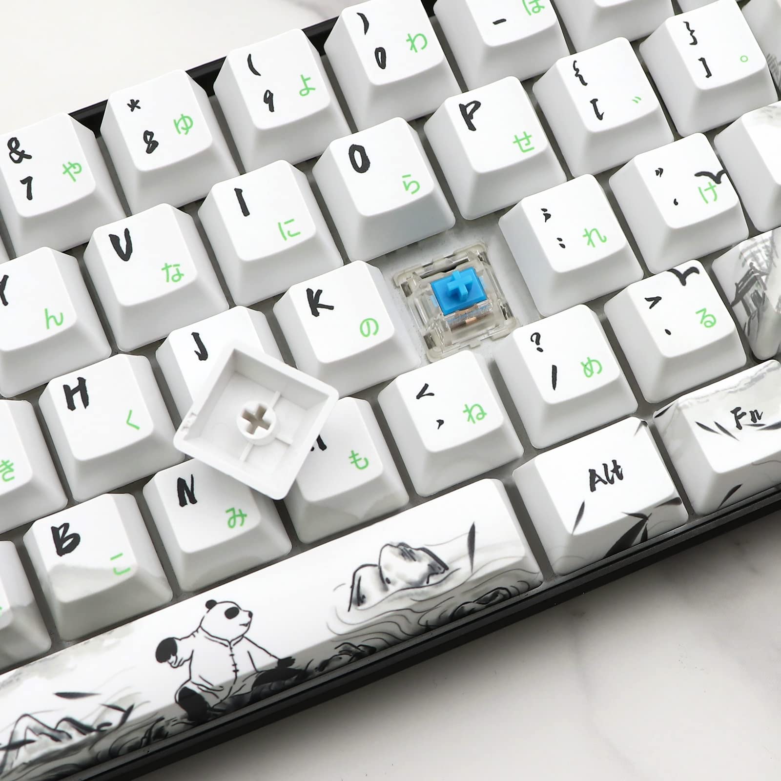 Mua JSJT Custom Keycap-Keycaps 60 Percent Ink Panda Keycap PBT Japanese ...