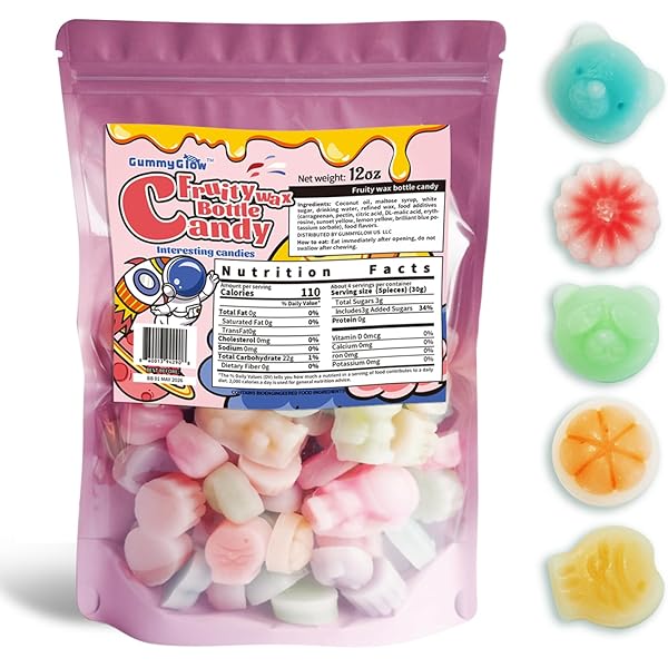 Amazon.com : Grandys Candys Vintage Wax Bottle Candy Drinks Filled