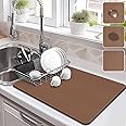 Amazon.com: Drying Mat for Kitchen Countertops, Coffee Mat Hide Stain ...