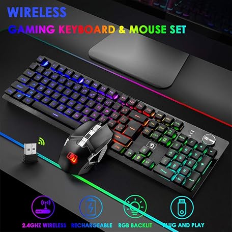 Mua FELiCON K620 Wireless Gaming Keyboard and Mouse Combo, Mechanical ...