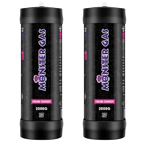 MONSTER GAS Whipped Cream Charger 2000g 3.3L, Whip Cream Charger ...