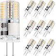 DiCUNO G4 3W Bi-pin LED Bulb, 30W T3 Halogen Bulb Equivalent, AC/DC 12V Warm White 3000K, Non ...