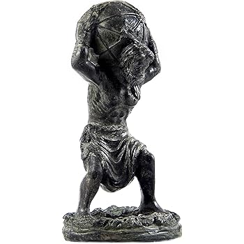 Amazon.com: 11.75 Inch Man with Atlas Globe Shrugged Resin Statue ...