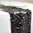 Amazon.com: Efavormart Premium Black Sequin Restaurant Table Top Runners for Weddings Birthday ...