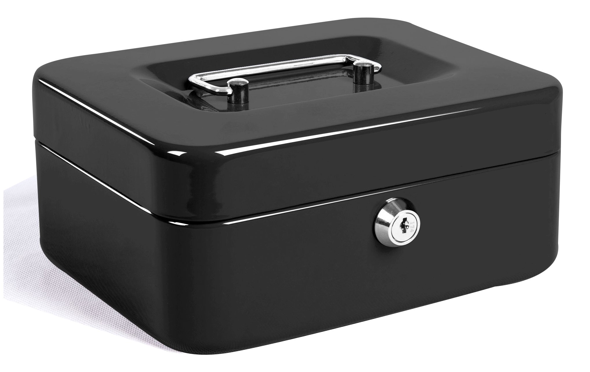 Buy Jssmst Locking Medium Steel Cash Box With Money Tray Lock Box Black Buy Jssmst Locking Medium Steel Cash Box With Money Tray Lock Box Black