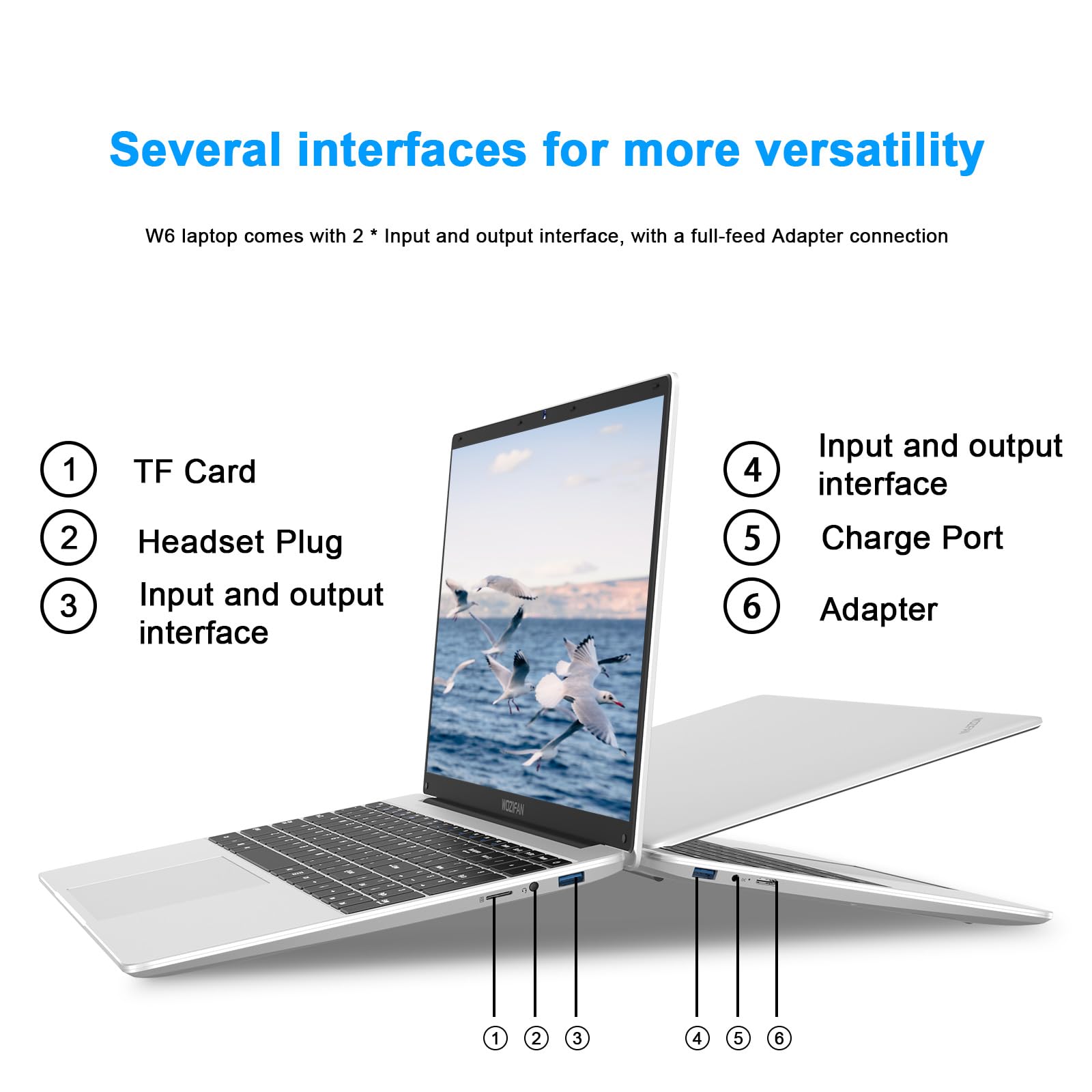 Mua WOZIFAN 15.6" Traditional Laptops 6GB DDR4 256GB SSD Support 1TB ...
