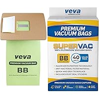 Amazon.com - VEVA 40 Pack Premium SuperVac Vacuum Bags Style BB Work ...