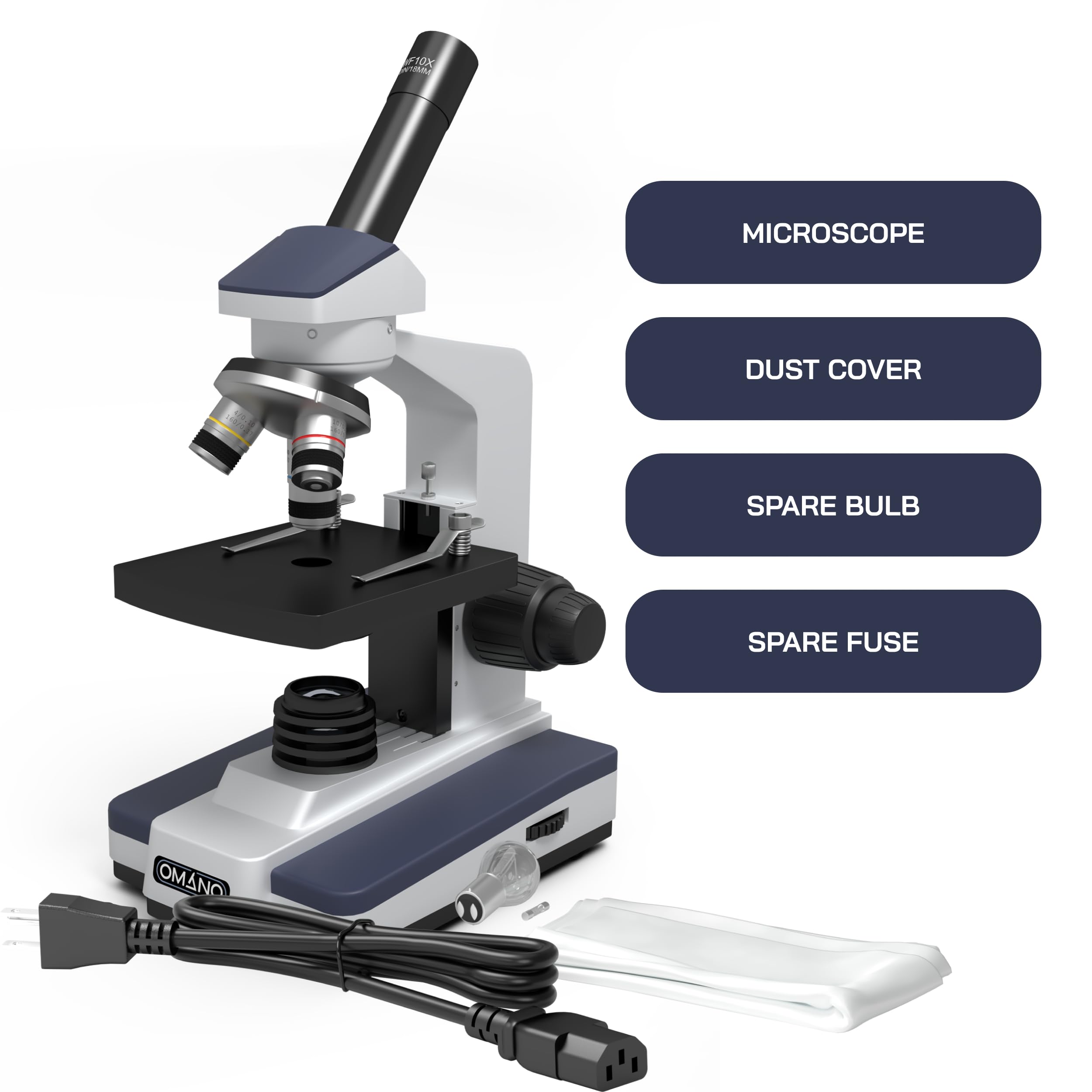 Omano Discovery Professional Microscopes For College Students – Student ...