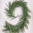 Amazon.com: chilsoby Christmas Norfolk Pine Garland, 9FT Real Touch Christmas Pine Garland ...