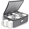 Amazon.com: HOMELUX THEORY Mug Storage Box with Dividers Hard Shell ...