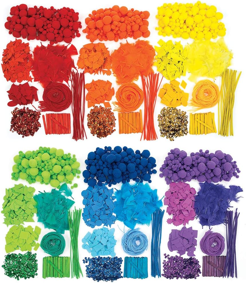 Amazon.com: Colorations Colorful Collage Kit (Item # COLORKIT ...