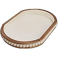 Amazon.com: SOFE Large Decorative Tray Oval Wooden Serving Trays, 16 ...