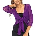 Back From Bali Womens Plus Size Shrug Bolero Sheer Cardigan Arm Cover ...