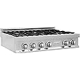 Amazon.com: ZLINE 36 in. Rangetop with 6 Gas Burners (RT36) : Appliances