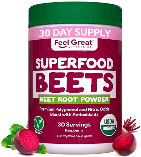 Organic Beet Root Powder Supplements by Feel Great Vitamin Co.| Beets ...