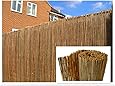 Natural Peeled Reed Screening Roll Garden Screen Fence Fencing Panel 4m ...