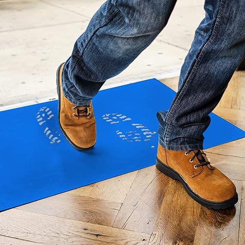 YAHEA 10 Pack (24''×36'') Cleanrooms Sticky Mats, Tacky/Adhesive Mats ...