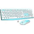 Amazon.com: Wireless Keyboard and Mouse Combo, Lovaky 2.4G Full-Sized ...