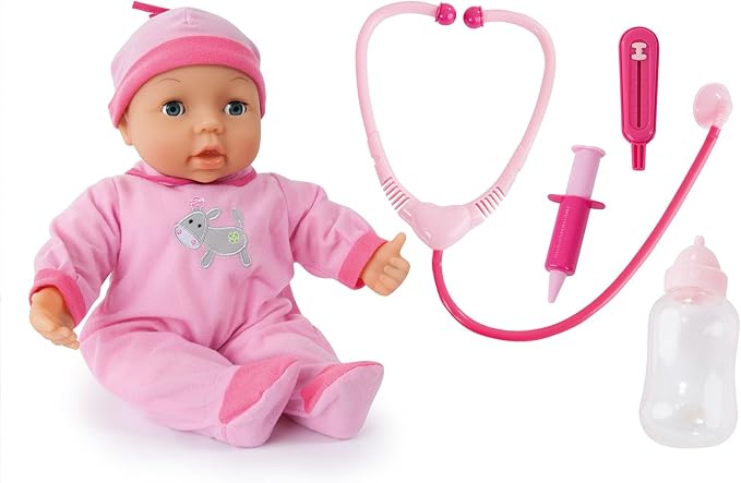 Bayer Design B2893877 Interactive Doctor Baby Doll Set with Medical Kit ...
