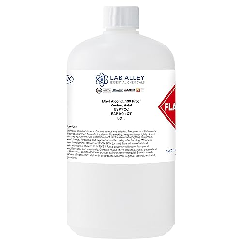 Ethanol 190 Proof (95%) Alcohol, USP/FCC Food Grade, Kosher Certified ...