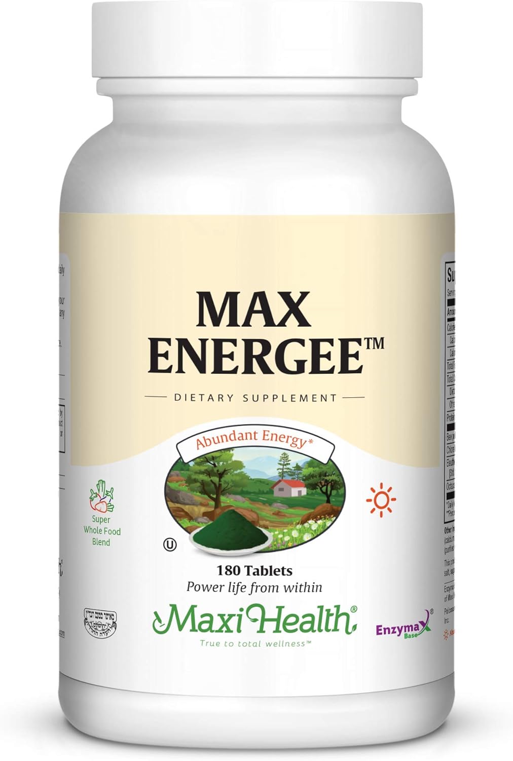 Maxi Health Max Energee - Natural Energy and Stamina Booster - 180 ...