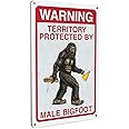 Amazon.com : Bigfoot Sasquatch Funny Metal Sign Decor Bigfoot Metal ...
