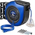 Amazon.com: WILAWELS Retractable Cord Reel, 75 FT Heavy Duty Extension ...