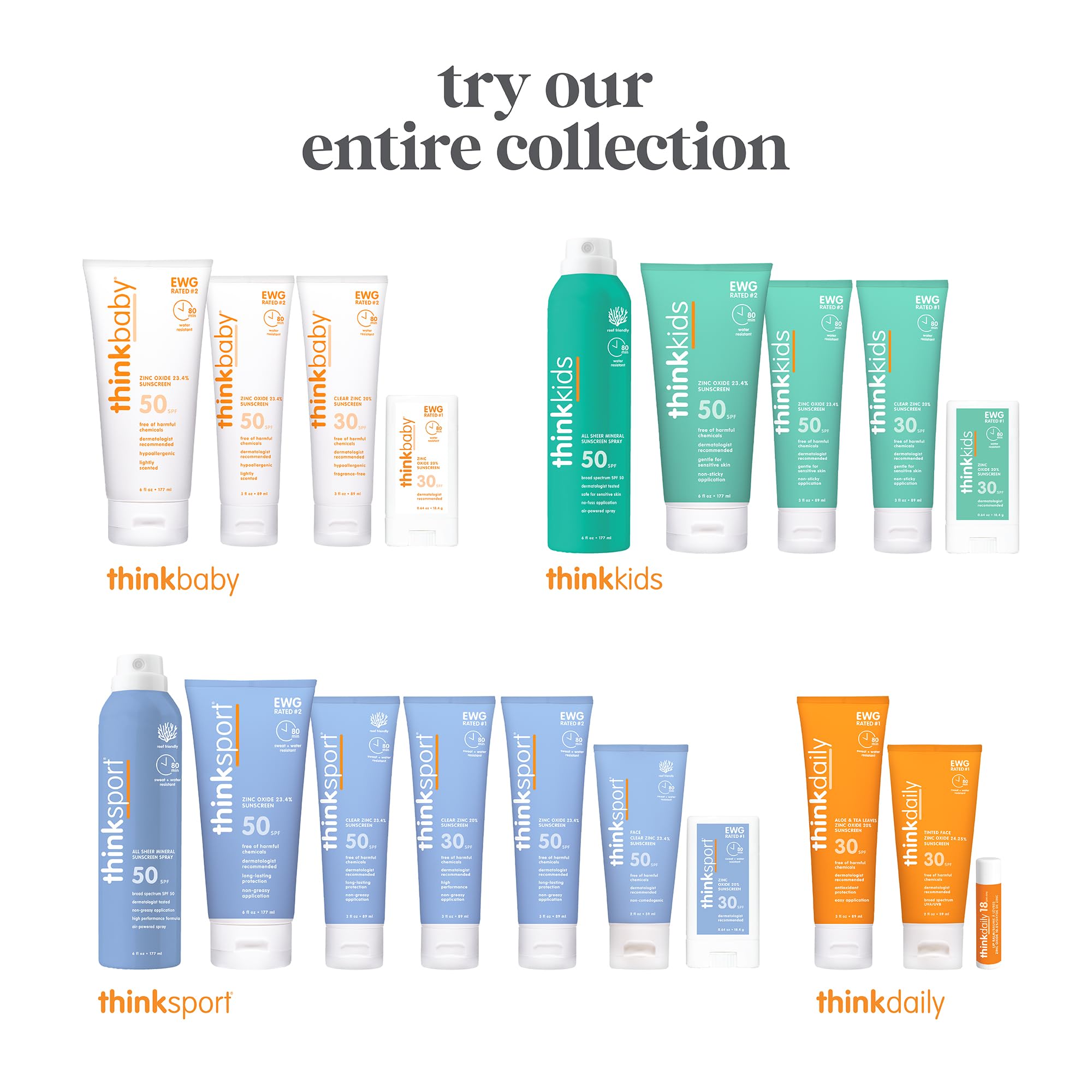 Mua Mineral Sunscreen, SPF 50 Clear Zinc Oxide Sunscreen, 3 Fl Oz ...